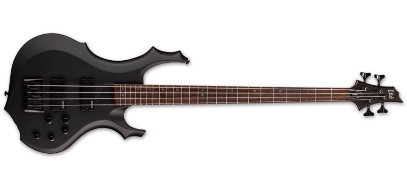 ESP LTD F-204, Black Satin - Incognito Guitars