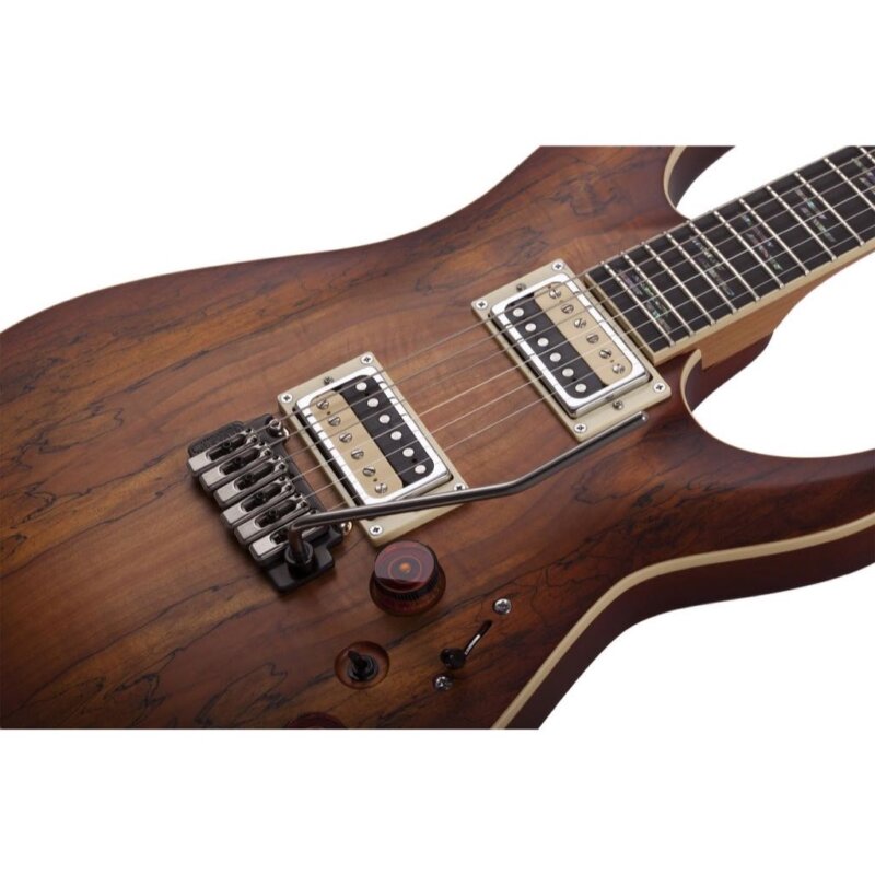 Schecter C-1 Exotic Spalted Maple, Satin Natural Vintage Burst ...